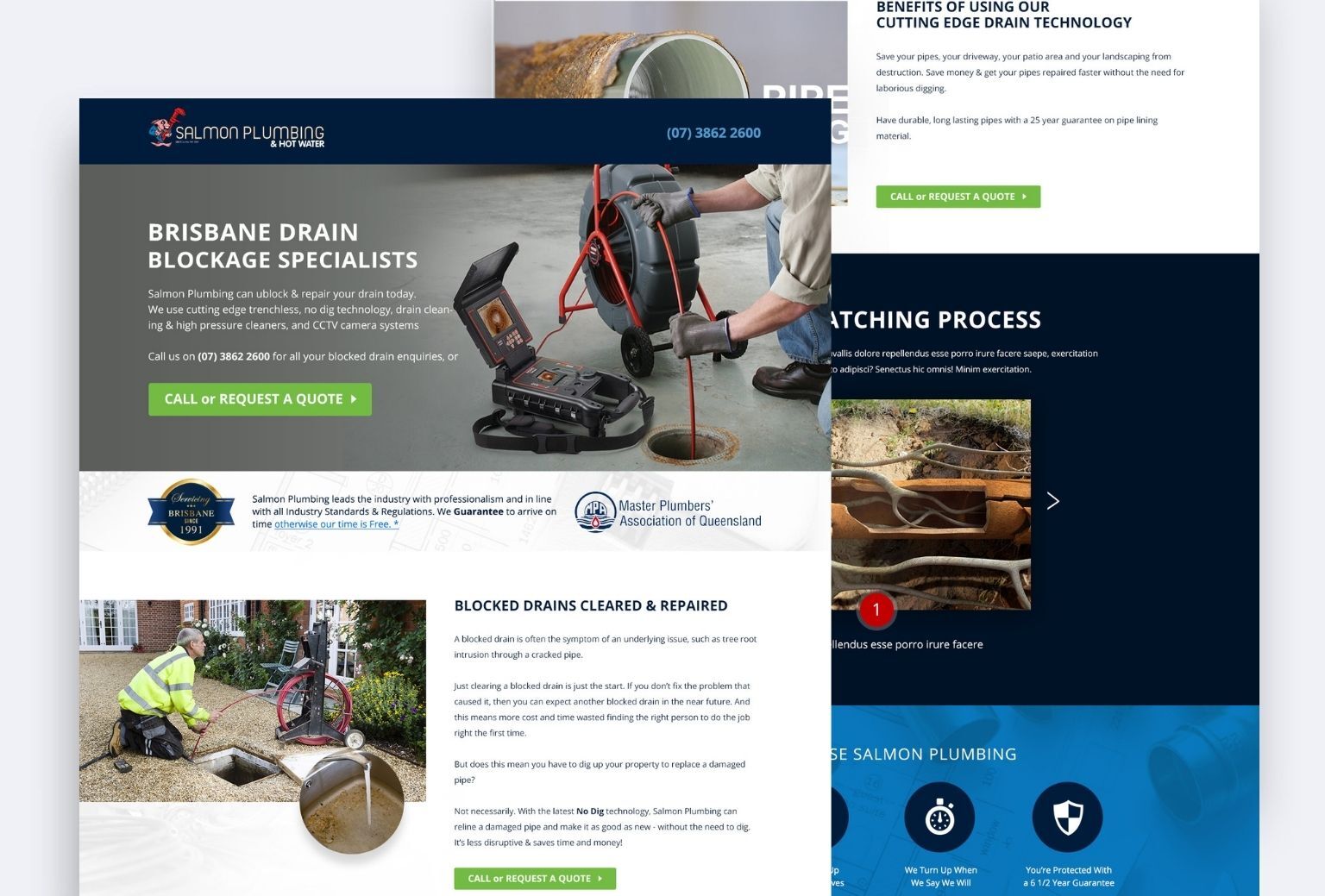 Salmon Plumbing Drains | Swoop Digital